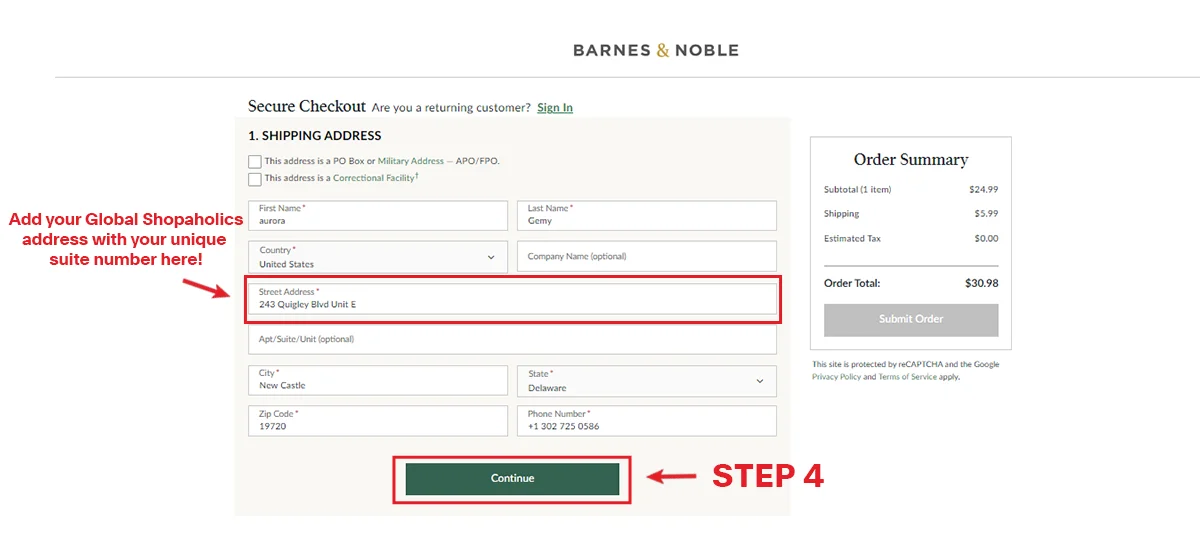 Does Barnes and Noble Ship to Bahrain from US? Ship Easily