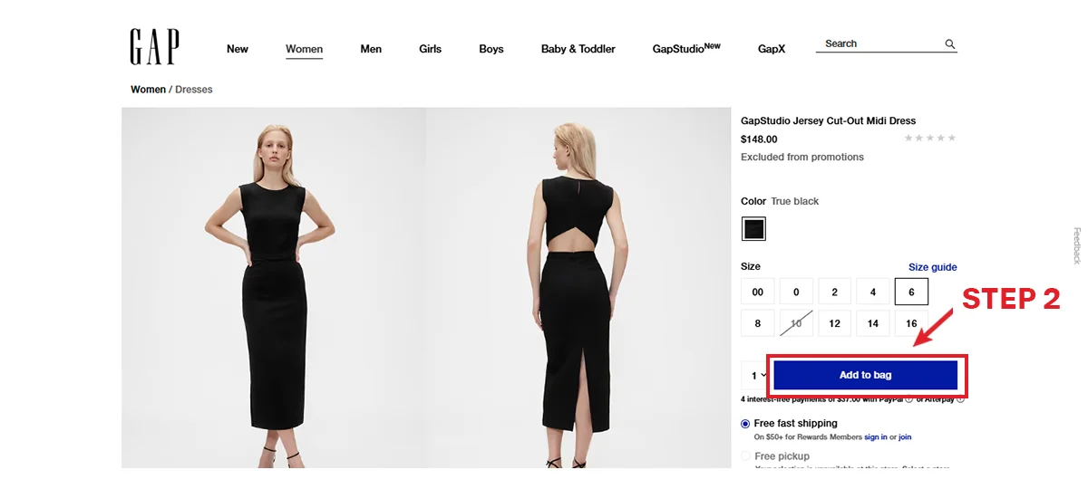 Gap USA International Shipping With Global Shopaholics