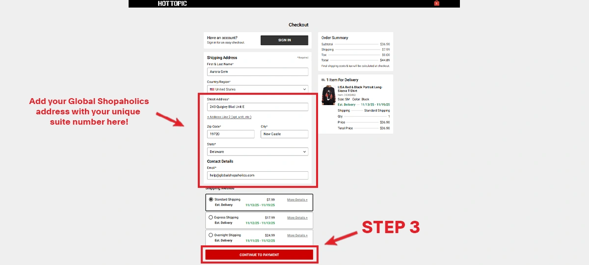 Does Hot Topic Ship to Yemen from US? Order Hot Topic USA